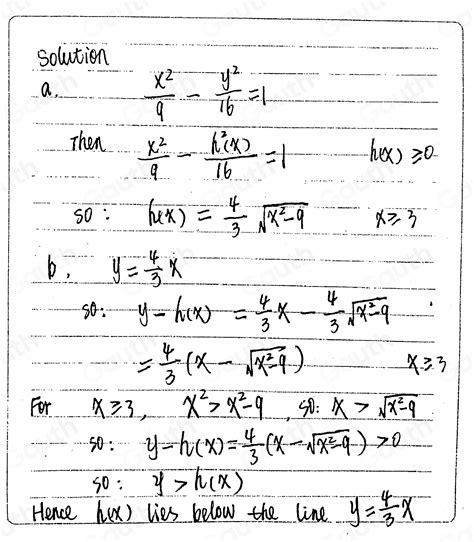 Solved Q3 Consider A Hyperbola And Its Asymptotes As Follows Info ⑥ Cuemath