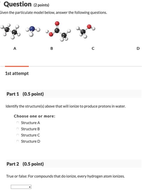 Solved Question Points Given The Particulate Model Chegg