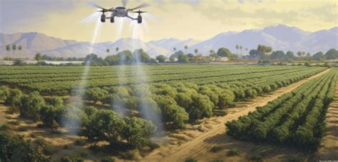 Premium Ai Image Agriculture Drone Fly To Sprayed Fertilizer On Row Of Cassava Tree Smart