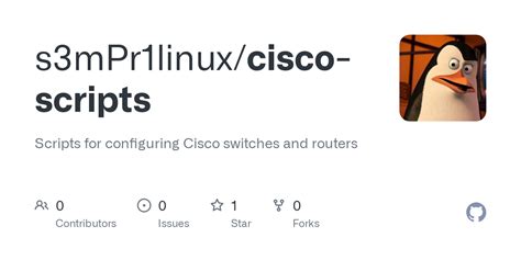 github s3mpr1linux cisco scripts scripts for configuring cisco