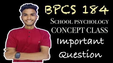 BPCS 184 Babe Psychology Important Question Part 2 IGNOU JUNE 2024 Exam YouTube