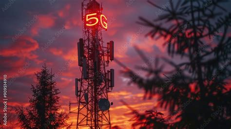 Text 5g Fifth Generation Of Cellular Technology Faster Data Speeds Lower Latency Enhanced