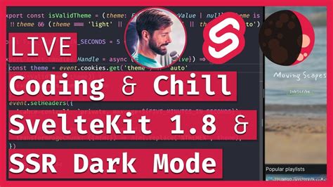 Sveltekit 18 Ssr Dark Mode 🌘🔴 Live Coding And Chill Youtube