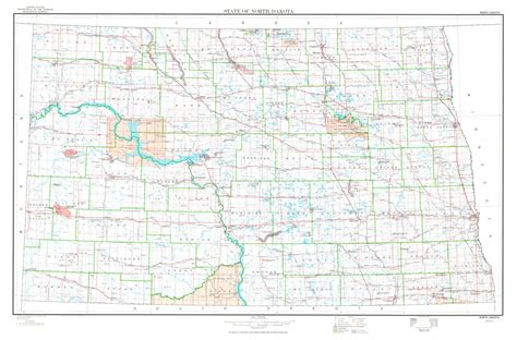 State Of North Dakota Maps Mytopo Map Store