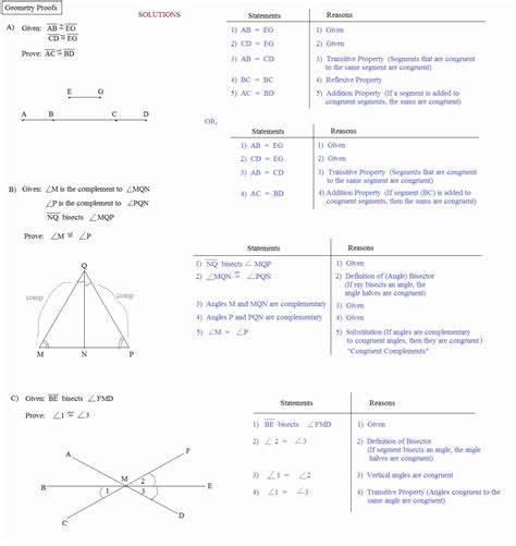 Basic Geometry Proofs Worksheets Easy Cpctc And Triangle Proofs For