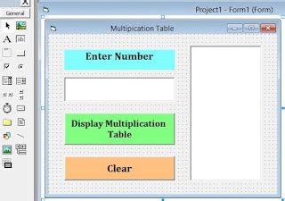 How To Create Multiplication Table In Visual Basic 6 0