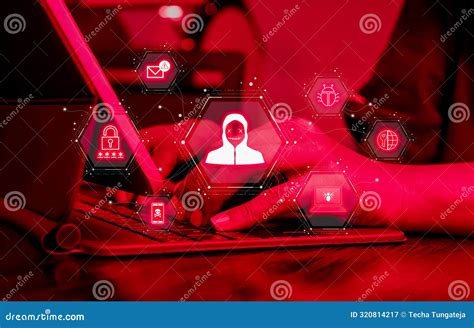 Cyberattack Cybercrime Data System Hacking And Fraud And Security Attack Concepts Hacker And