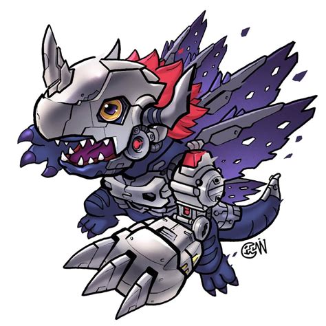 Metalgreymon Digimon Drawn By Cwdw Danbooru