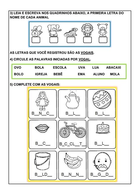 Blog Educação e Transformação Vogais e Alfabeto em 2021 Atividades