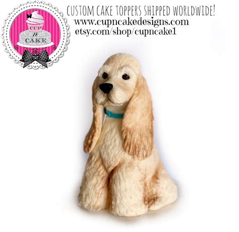 Cocker Spaniel Fondant Cake Topper Etsy