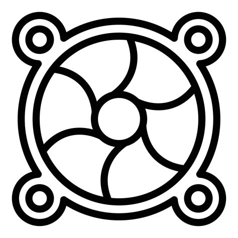 Laptop Fan Icon Outline Vector Store Computer Vector Art At Vecteezy
