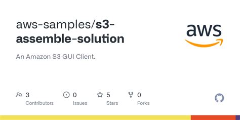 Github Aws Sampless3 Assemble Solution An Amazon S3 Gui Client