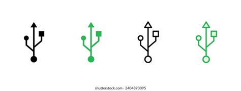 Usb Icon Set Flash Disk Icon Stock Vector Royalty Free 2404893095 Shutterstock