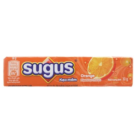 Sugus Orange Flavored Chews Premium Candy 30gr