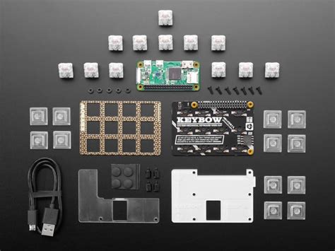 Pimoroni Keybow Mini Mechanical Keyboard Kit With Raspberry Pi Linear Soft Switches ID