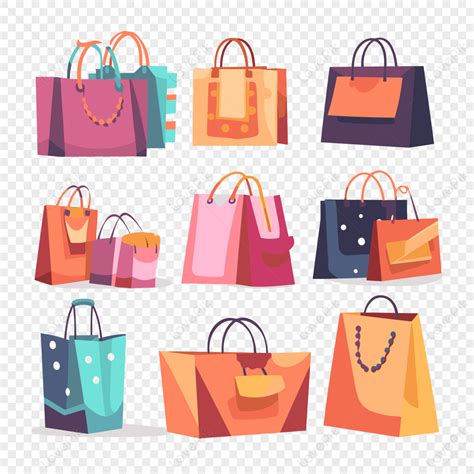 쇼핑백클립 아트상표만화 Png 일러스트 무료 다운로드 Lovepik