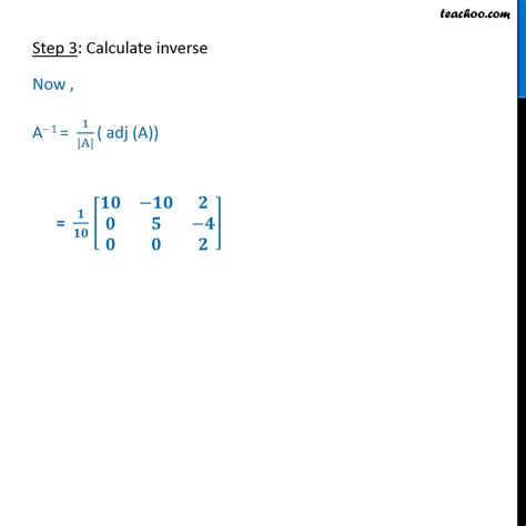 Ex Find Inverse Of Matrix If It Exists Chapter