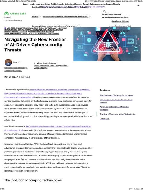 Defending Against Ai Driven Threats Arkose Labs Pdf
