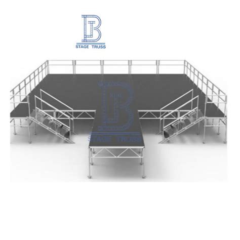 Aluminum Stage Platform With Easy Assembly Movable Stage Aluminum