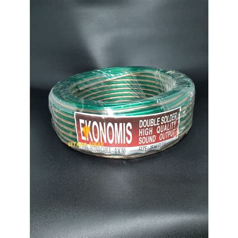 Jual Kabel Listrik Transparan X Kabel Audio Kabel Serabut Roll Shopee Indonesia