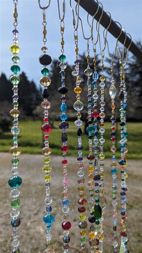 19 5 Long Window Beads Crystals Glass Metal Quality Beads Handmade Home Decor Light Therapy