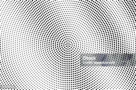 동심 점선 텍스처입니다 흰색 배경에 검은 색 점 방사형 부드러운 점선 그라데이션 0명에 대한 스톡 벡터 아트 및 기타 이미지 0명 가리키기 거친 Istock