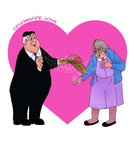 Disney Love Celebration 41 Winston Widow Tweed By Cheshirescalliart