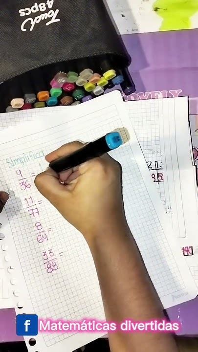 Simplificación De Fracciones Usando La Tabla Pitagórica Matematicas Mathematica Maths Youtube