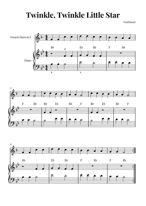 Twinkle Twinkle Little Star Arr Glauco Fernandes Sheet Music
