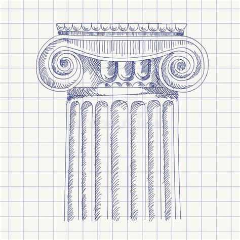 Ionic Column Sketch