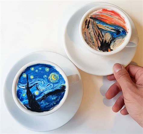 Artist Recreates Iconic Masterpieces In The Form Of Latte Art Freeyork