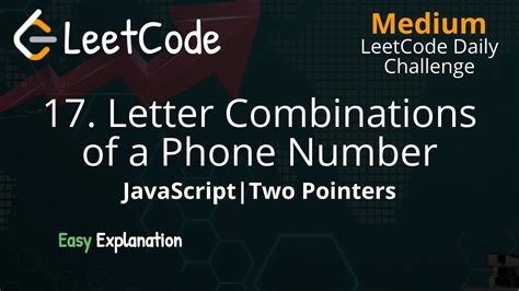 17 Letter Combinations Of A Phone Number Recursion Backtracking Leetcode Daily Challenge