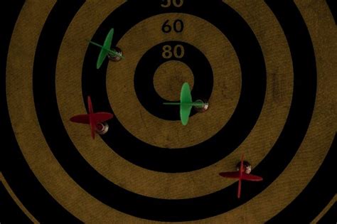 Premium Photo Close Up Of Dart On Board