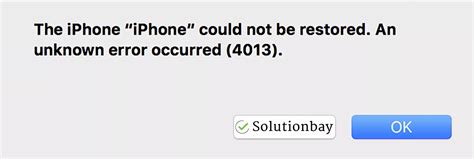 How To Fix Ipad Ipod Touch Iphone Could Not Be Restored − An Unknown