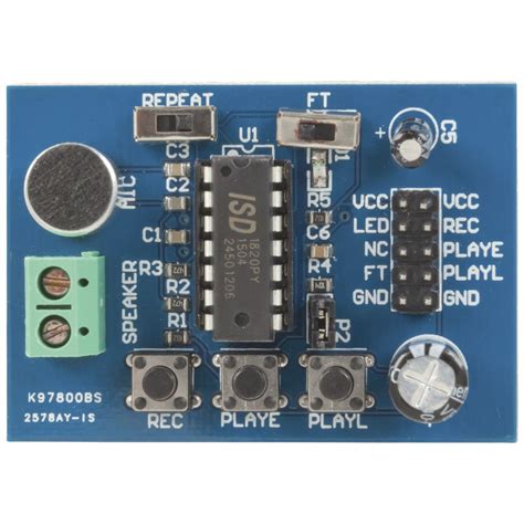 Duinotech Arduino Compatible Record And Playback Module Jaycar Australia