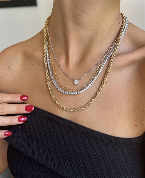 Necklace Stack Fine Jewellery Red Holiday Nails Stacked Necklaces Necklace Combinations