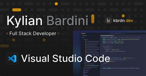 Visual Studio Code Kylian Bardini Dev Full Stack