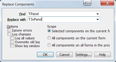 Delphi Error When Converting Tpanel To Tjvpanel Stack Overflow