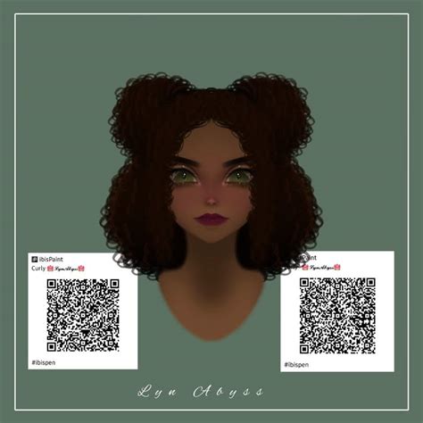 A Woman With Brown Hair And Green Eyes Has A Qr Code On Her Face