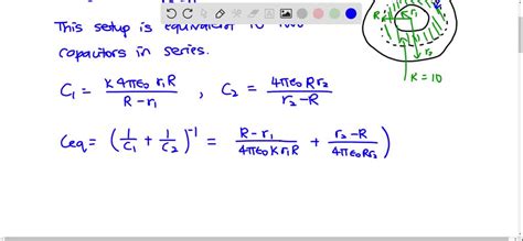 Solved The Capacitance Of A Spherical Capacitor Consisting Of Two Concentric Conducting Spheres
