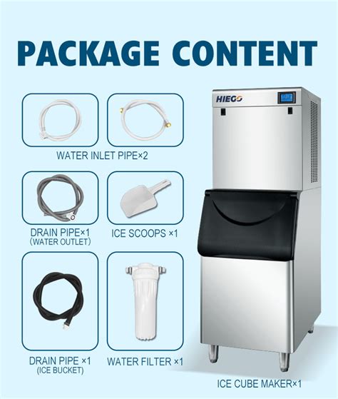 Ice Machine 150kg 24h Cube Ice Maker Machine Full Automatic Ice Bin Maker