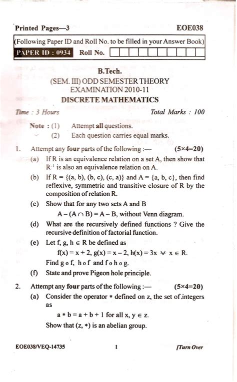 Discrete Mathematics Eoe 038 Pdf