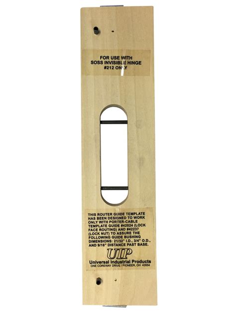 Soss 212 It Router Guide Template 212it For Soss Invisible Hinge 212