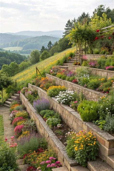 Terraced Hill Landscaping How To Landscape Terraced Hill Retaining
