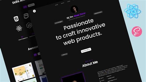 Build A React Responsive Portfolio Website Using React Hooks Scss And Framer Motion Youtube