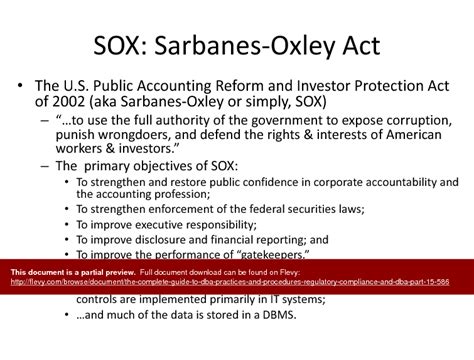 The Complete Guide To Dba Practices And Procedures Regulatory Compliance And Dba Part 15 Ppt