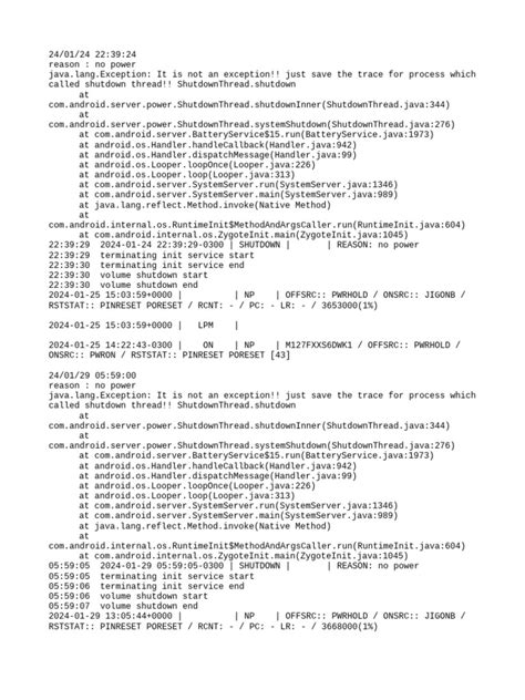Power Off Reset Reason Backup Pdf Java Programming Language