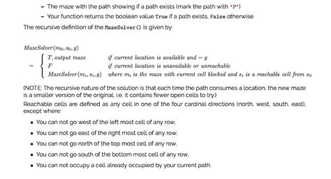 Solved Problem A Maze Is A Rectangular Arrangement Of