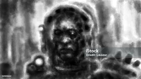 헬멧을 쓴 우주 비행사는 어둠을 탐험합니다 갑옷 슈트를 입은 우주 해병 공상 과학 2d 그림입니다 특수 부대 우주 비행사에 대한 스톡 벡터 아트 및 기타 이미지 Istock