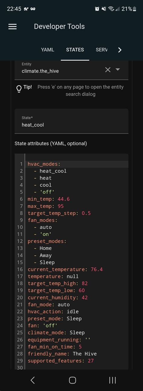 My Pretty Thermostat Hvac Graph Dashboards And Frontend Home Assistant Community